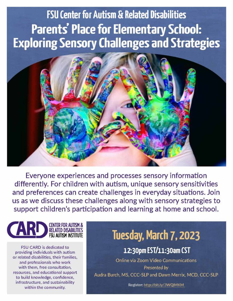 Parents’ Place – Elementary: Exploring Sensory Challenges and ...