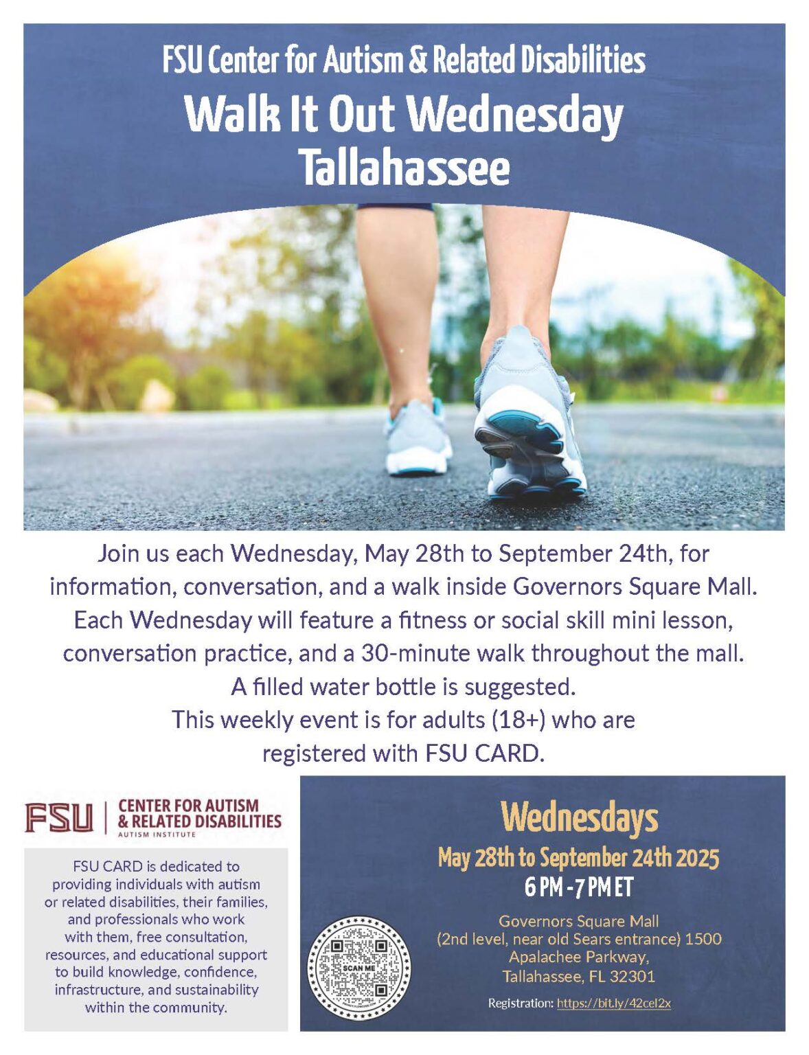Walk It Out Wednesday – (Tallahassee) – FSU Center for Autism and ...